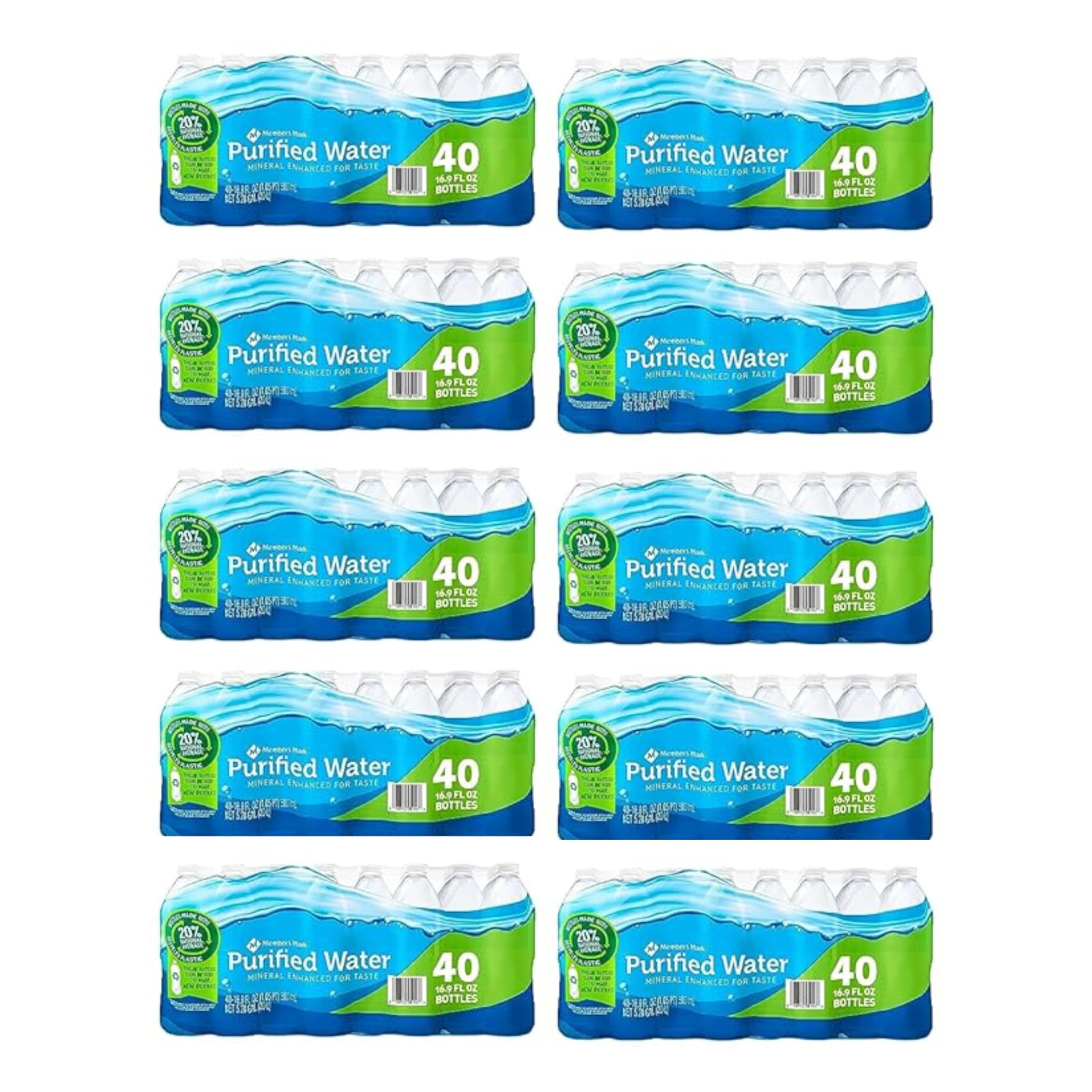 Member's Mark Purified Drinking-Water-(40bottles-10cases)