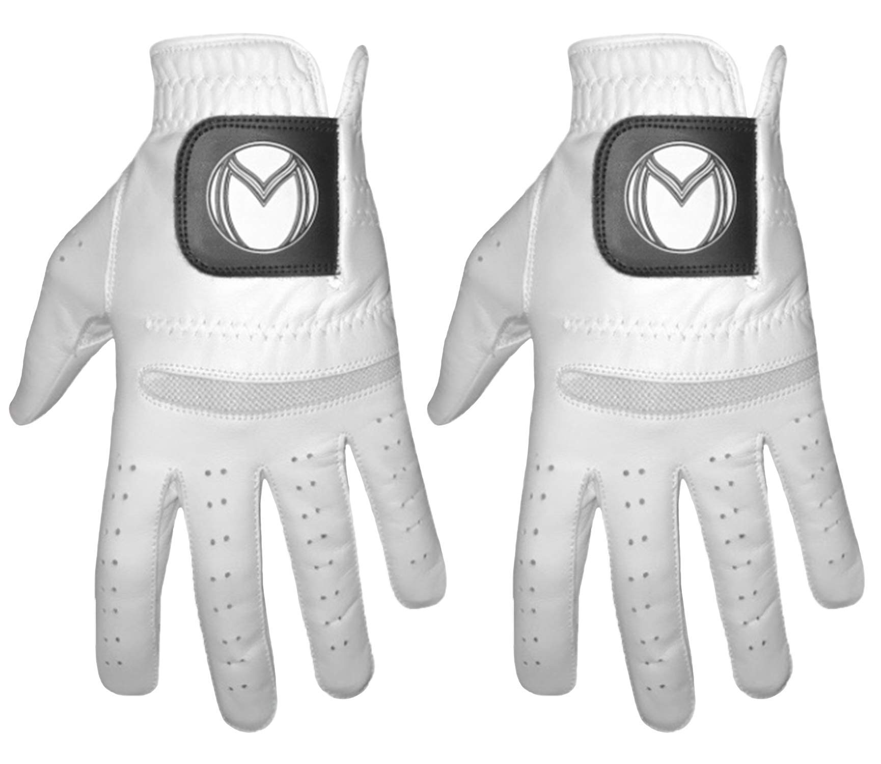 Medalist Premium Cabretta Leather Golf Gloves (2 Pack) (Small, Worn on Left Hand)