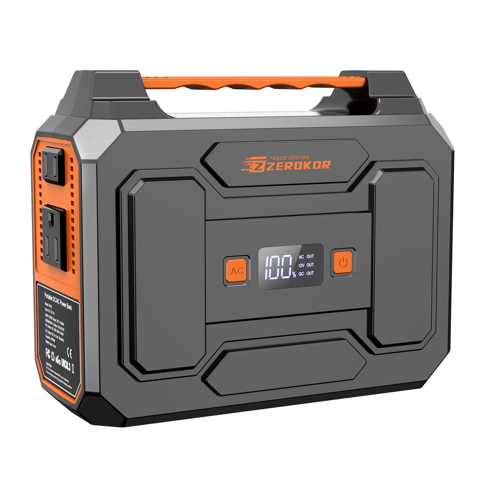 Portable Power Station 100W Portable Generator 146Wh 39600mAh External Lithium Battery Pack with USB C, Portable Power Pack with AC Outlet Power Bank for Camping Home Use RV Vanlife Adventures
