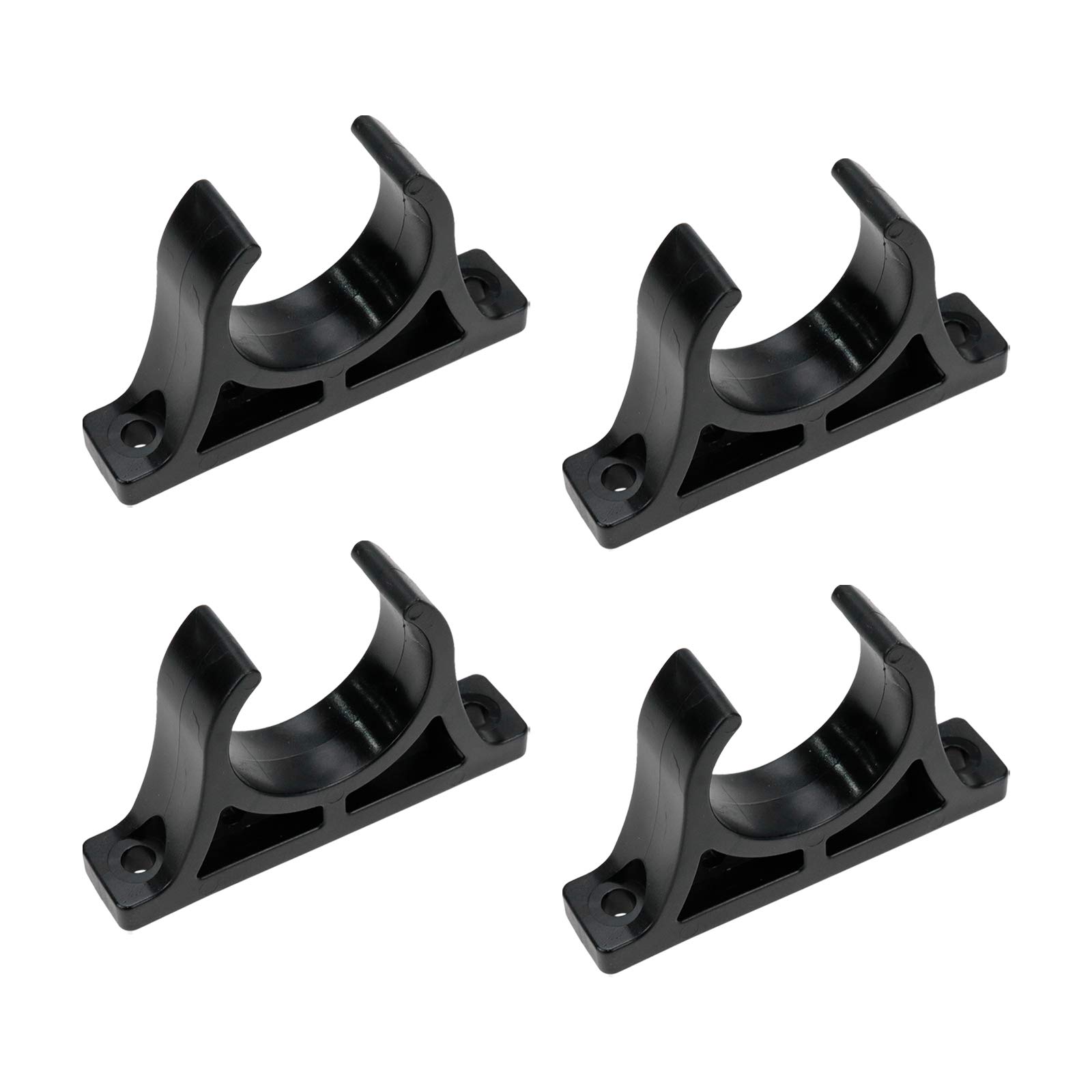 Quluxe Oar Holder, 2 Pair Paddle Clip Holder Oar Keeper Mount Holder for Canoes Kayaks Boats for Canoes, Kayaks, Pontoons, Kayak Accessories- Black