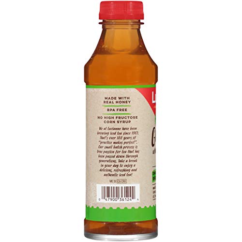 Luzianne Green Tea with Honey, 18.5 Fl Oz Bottle (Pack of 12)