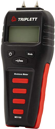 Triplett MS100 Pin Moisture Meter for Wood and Building Materials with Audible Indicator
