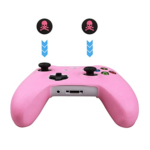 ROTOMOON Xbox One Glitter Silicone Controller Skins with 8 Thumb Grips, Sweat-Proof Anti-Slip Controller Cover Skin Protector Compatible with Xbox One S/X Controller