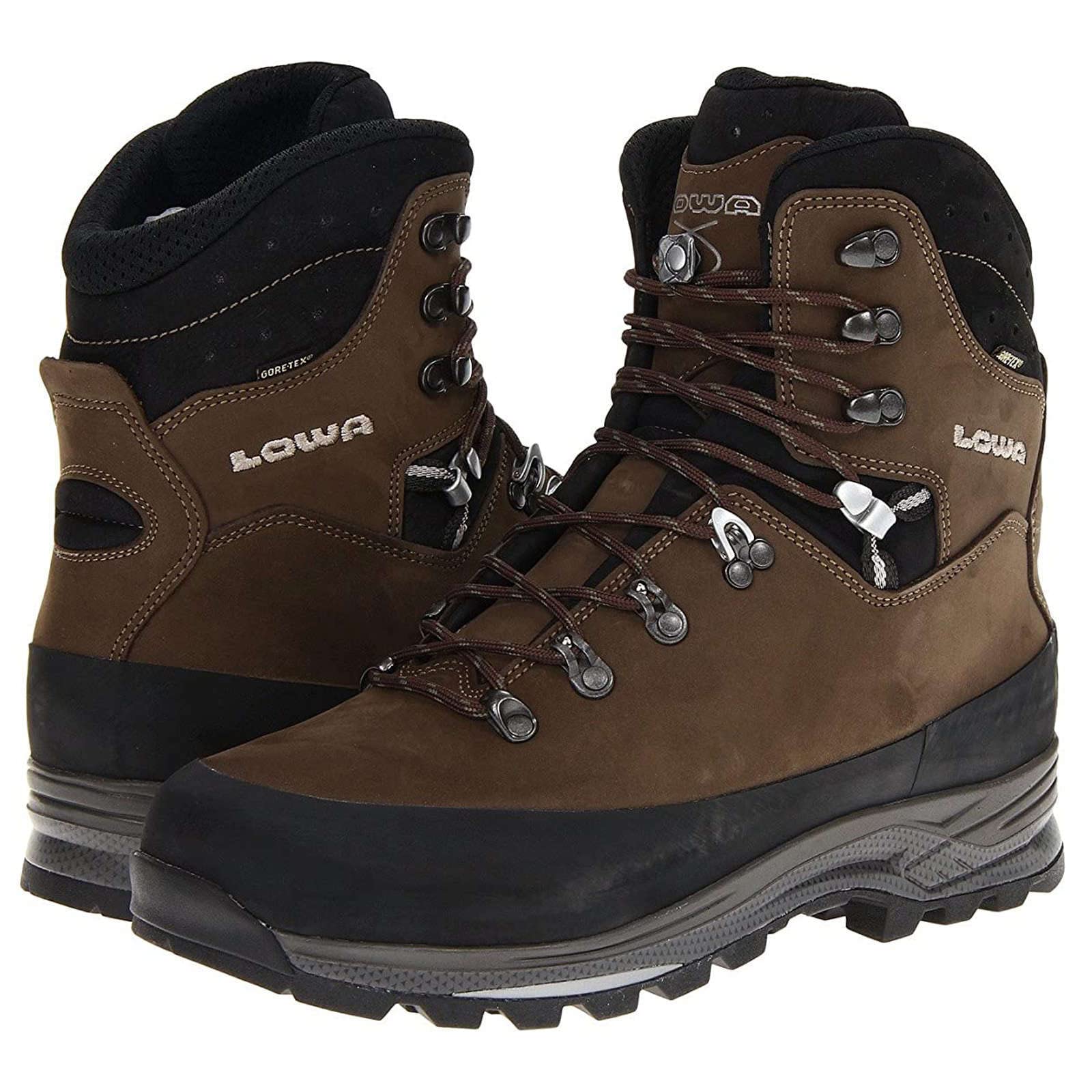 Lowa Men's Tibet GTX Trekking Boot,Sepia/Black,10 M US