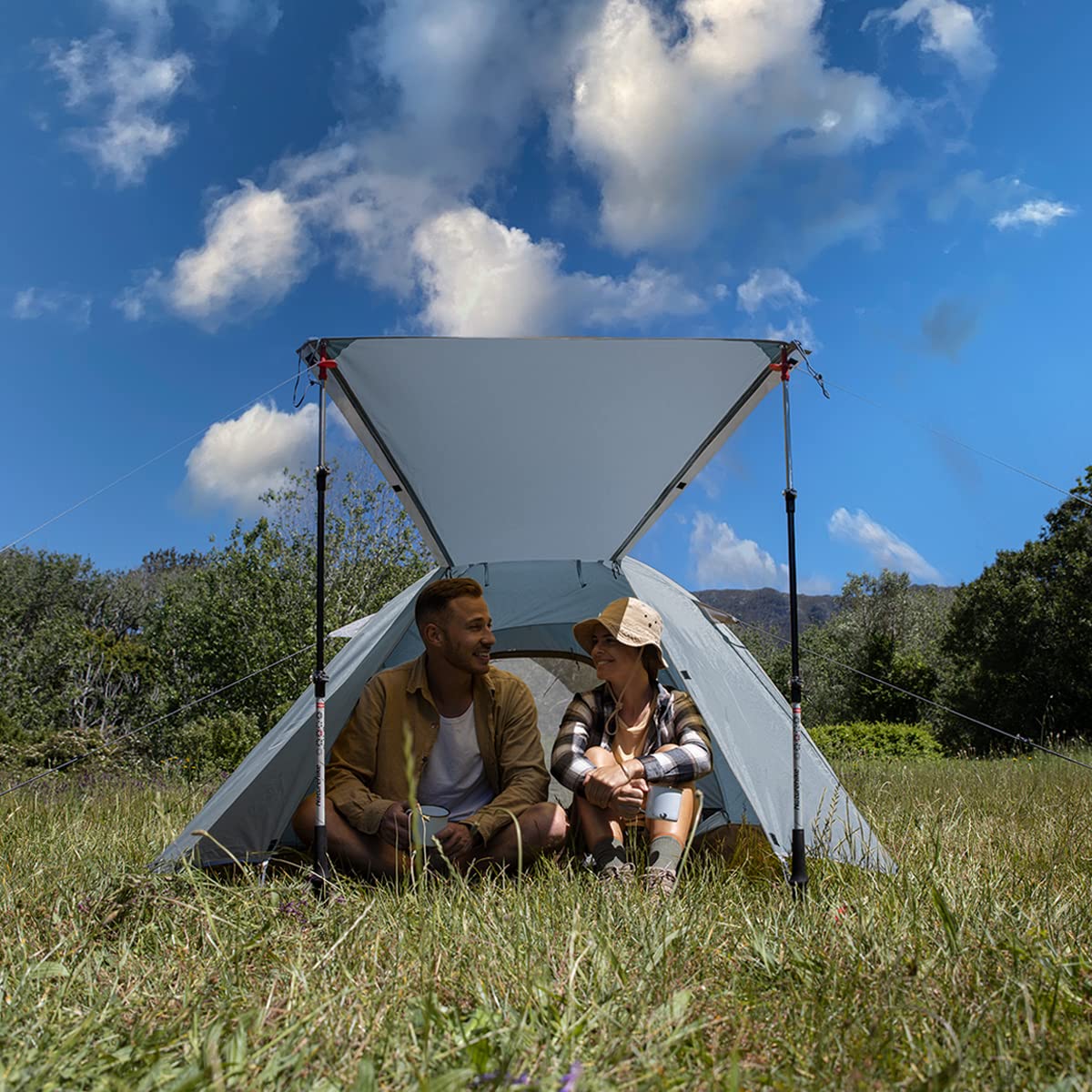 Naturehike P Series Lightweight 2 Person Tent Outdoor Rainproof Sunscreen Camping Tent for Beach, Park, Hiking