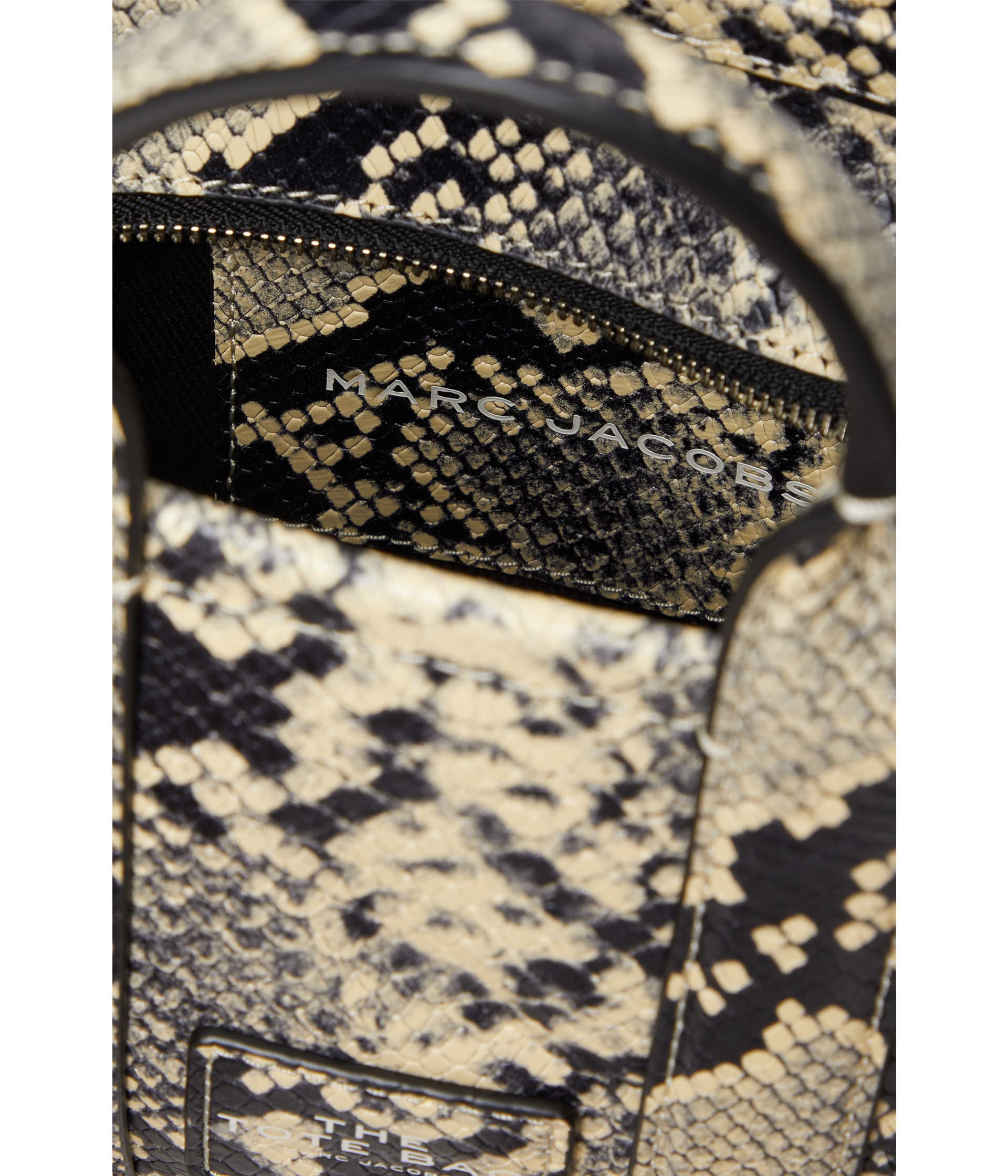 Marc Jacobs The Python-Embossed Crossbody Tote Bag Woodash Multi One Size