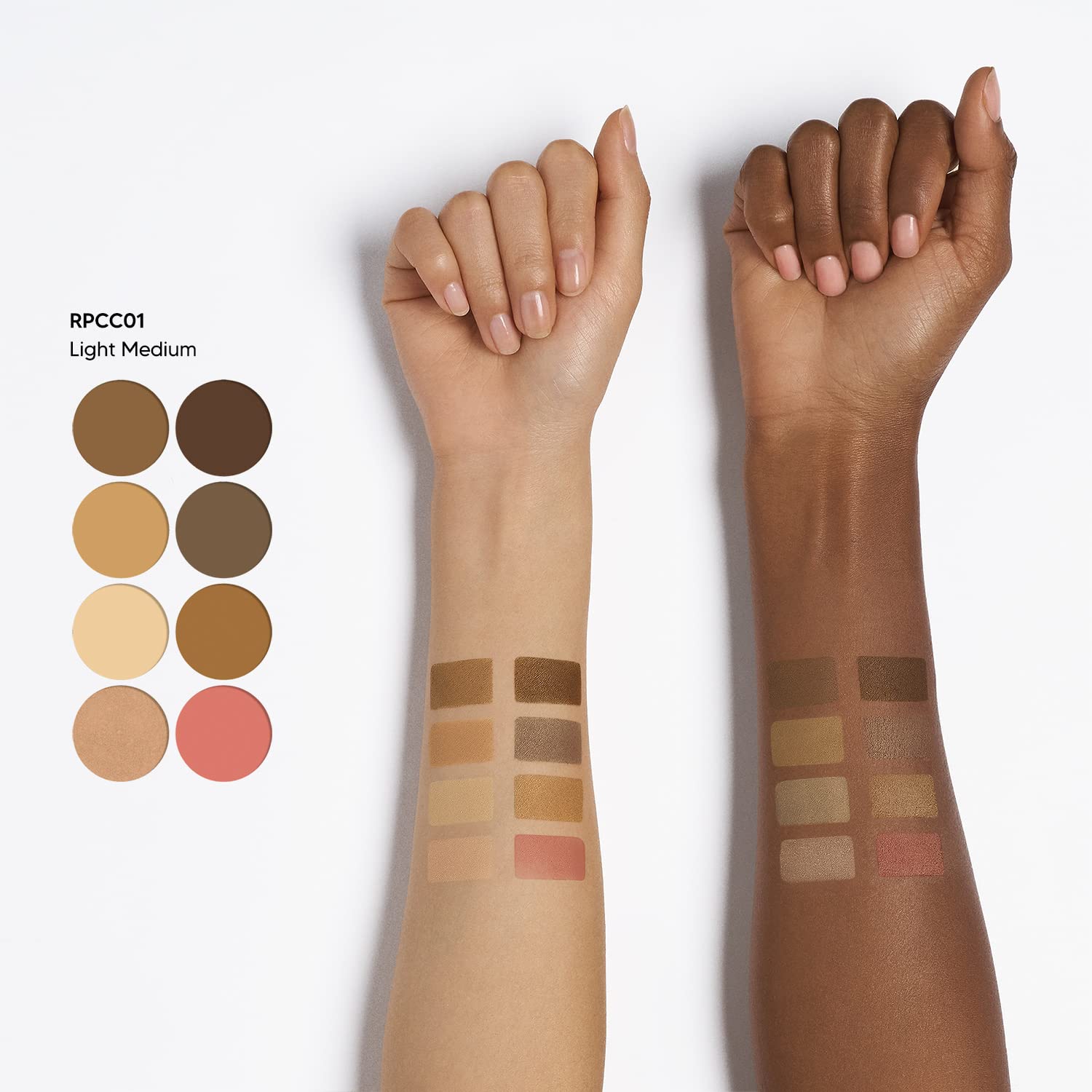 Ruby Kisses Flawless Finish with 3D Contour Cream Makeup Palette β Lightweight, Multi-Palette, Contouring Foundation, Creamy, Sculpt &Highlighting, Define Cheekbones (Light Medium)