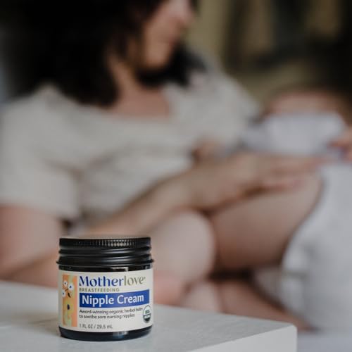 Motherlove Nipple Cream (2 oz) Organic Lanolin-Free Nipple Cream for BreastfeedingâBenefits Nursing & Pumping Moms