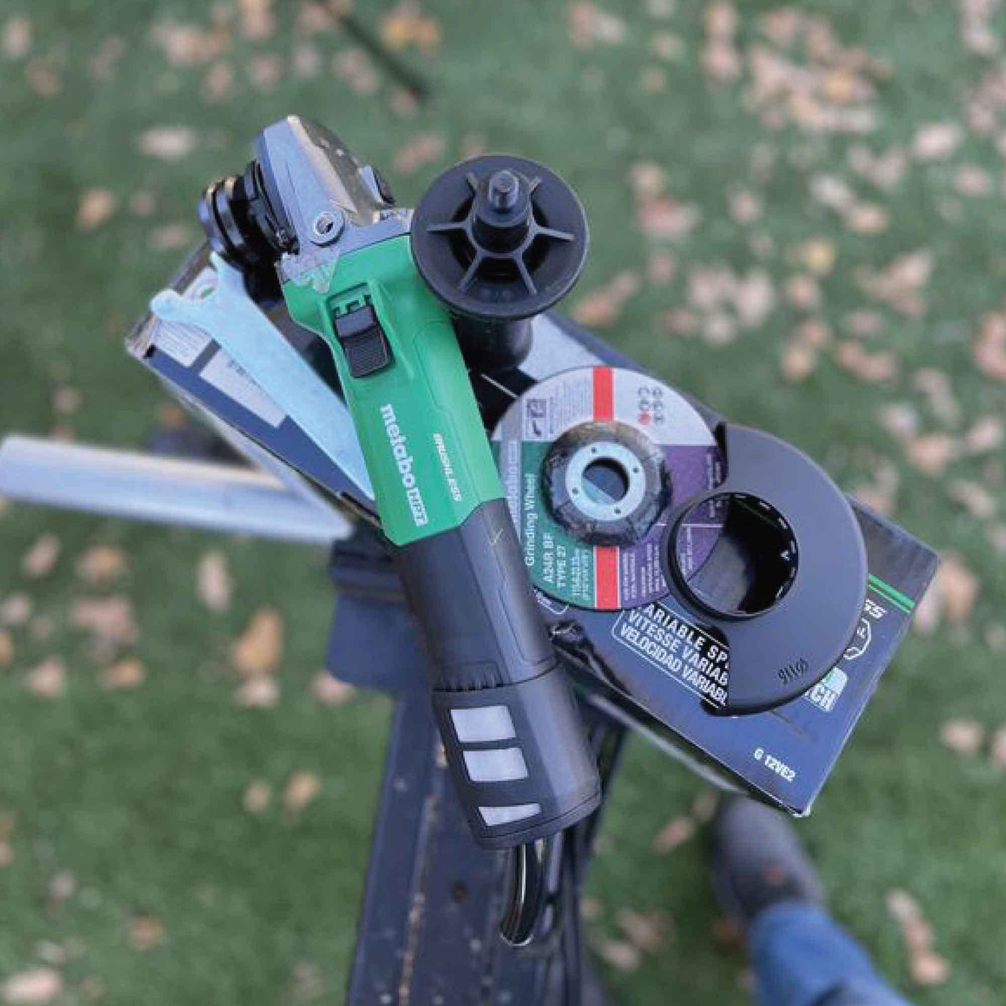 Metabo HPT Angle Grinder | 4-1/2-Inch | AC Brushless | Variable Speed | 12-Amp Motor | 2,800-10,000 Rpm | 1,300W | Slide Switch W/Trigger Lock-On | 1-Year Warranty | G12VE