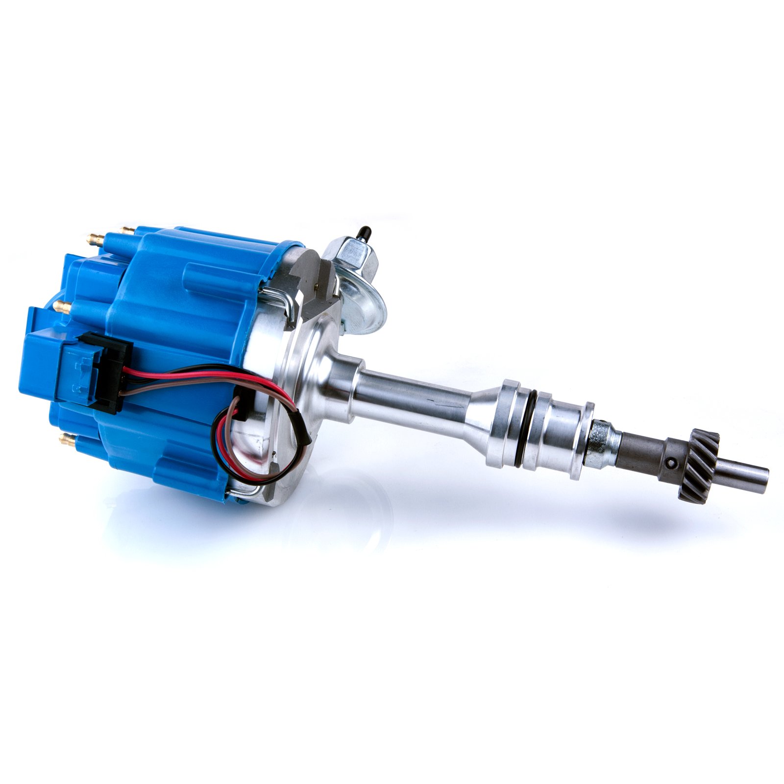 MAS Ignition Distributor w/Cap & Rotor compatible with Ford 351C 351M 400 429 460 HEI 65,000 Volt Coil KA-1046013 PE332U JM6506BL 351CBLHEI0 (BLUE)