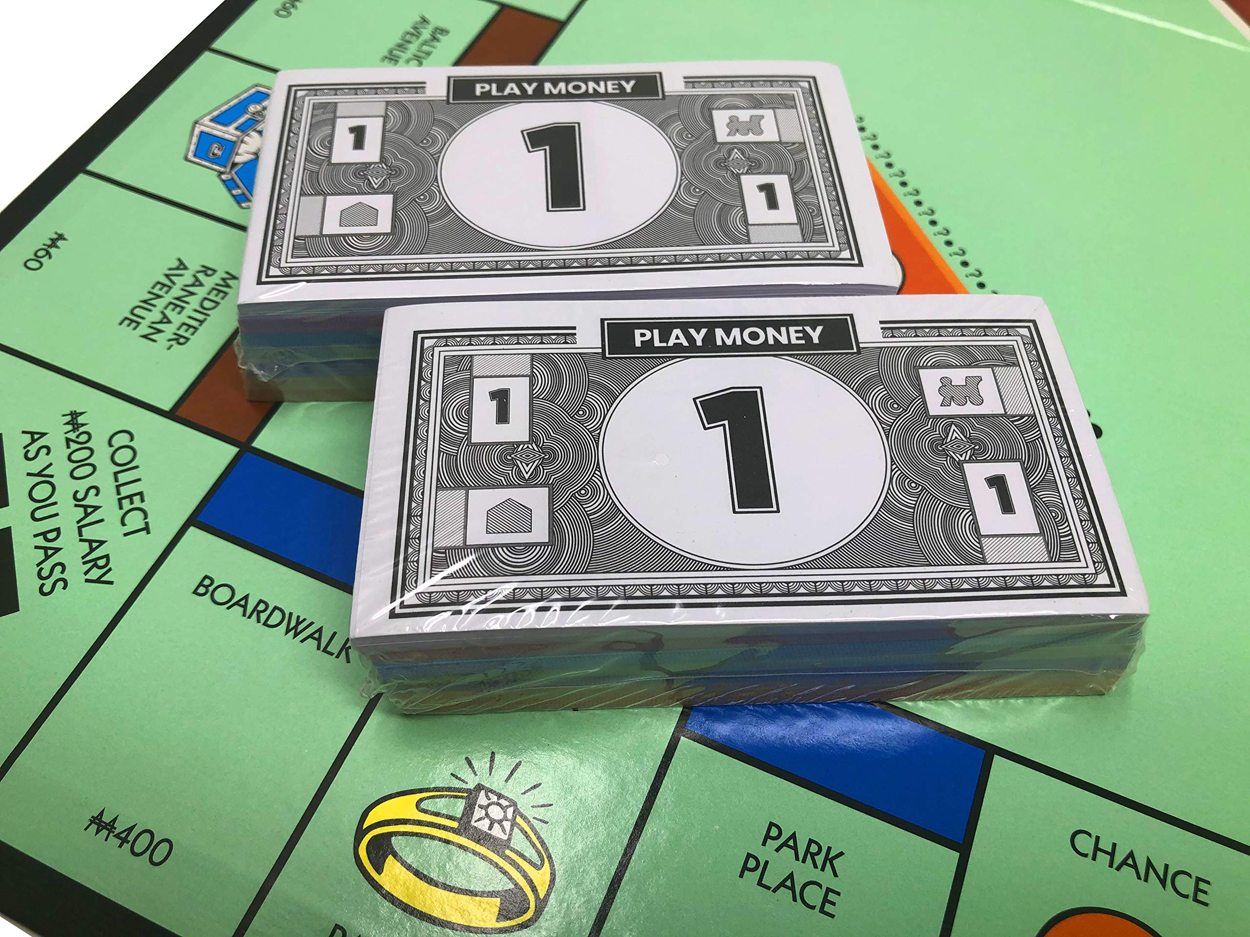 Mono 2 Sets of 30 Each Bill Denomination, 60 Total in Mixed Colors: $1, 5, 10, 20, 50, 100, and $500