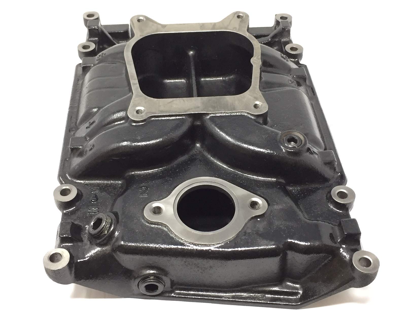 New 4.3L, 262 CID 4 barrel Vortec Marine Intake Manifold Assembly. Replaces Mercruiser 824330T1, Volvo Penta 3855806