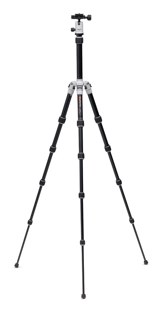 MeFOTO Classic Aluminum Backpacker Travel Tripod Kit - White (A0350Q0W)