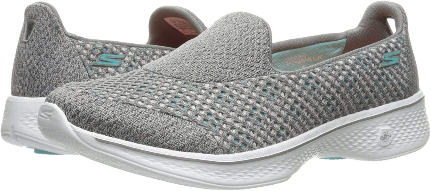 Skechers Performance Women's Go Walk 4 Kindle Slip-On Walking Shoe,Gray,10 M US