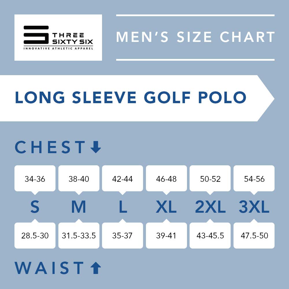 Men's Dry Fit Long Sleeve Golf Shirt - Quick Dry Polo Shirts - UPF 30, Stretch Fabric Magenta