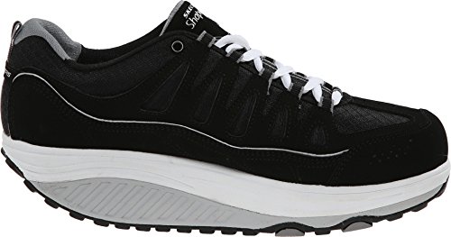 Skechers Women's Shape Ups 2.0 Comfort Stride Fashion Sneaker, Black/White, 6.5 M US