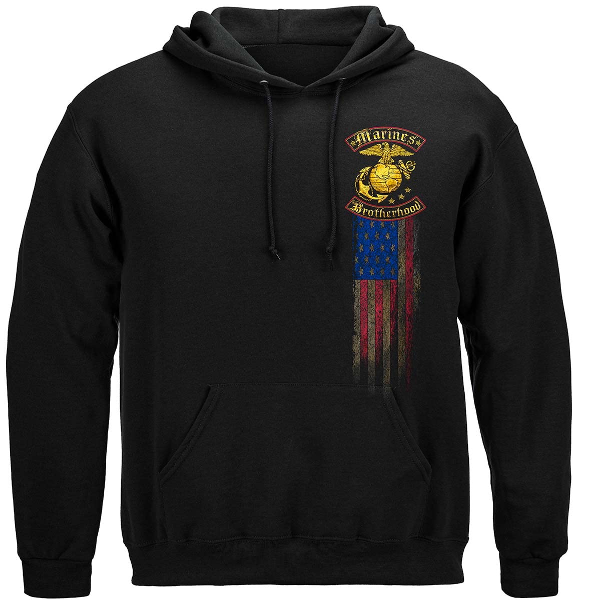 marine shirts | Usmc Marines Double Flag Hooded Sweat shirt MM2239SWM