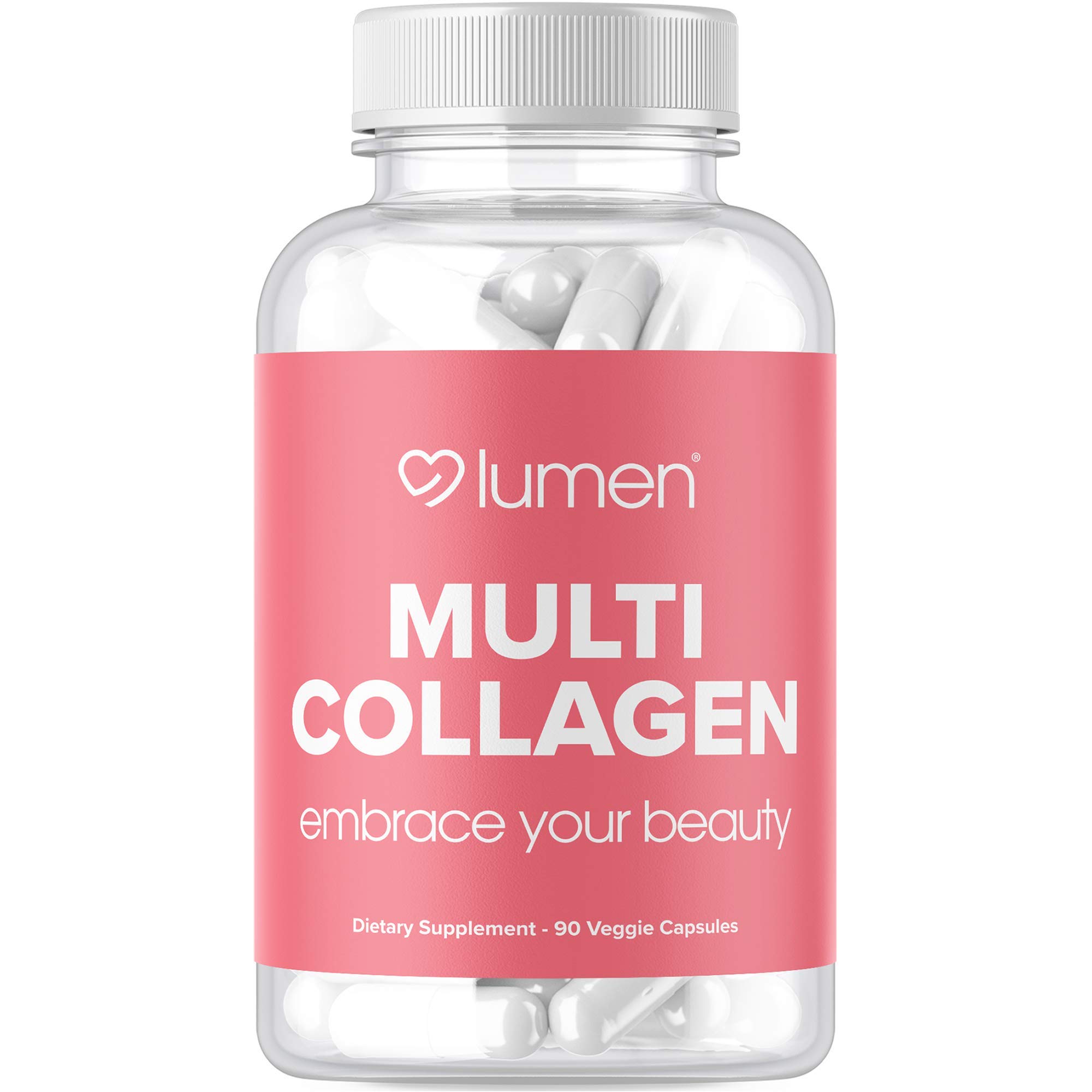 Lumen Naturals Collagen Pills for Women (Type I II III V X) Organic Herbs & Bioperine for Youthful Skin, Healthy Joints, Hair & Nails, Non-GMO, Gluten Free, 90 Capsules