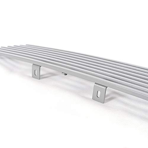PIT66 Metal Bumper Lower Grill Billet Grille Insert, Compatible with Ford 2009-2014 F150 F-150 Pikcup Coated 8x6 Horizontal