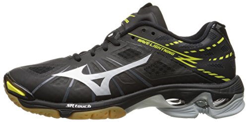 Mizuno Women's Wave Lightning z woms bk-sl, Black/Silver, 9.5 D US