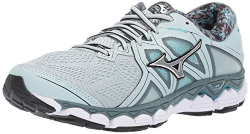 Mizuno Women's Wave 2 Running Shoe, Sky Gray-Silver, 7 B US
