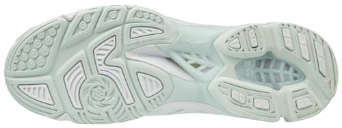Mizuno womens Wave Lightning Z5 Indoor Court Shoe, White, 8.5 US