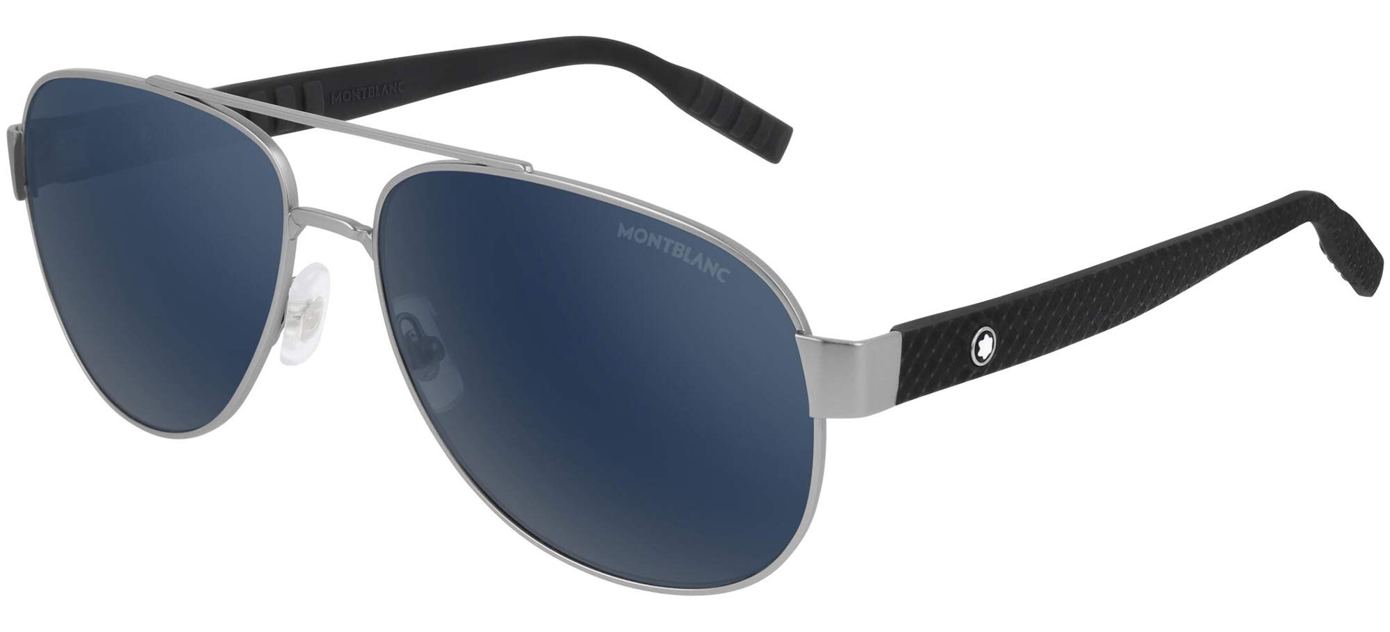 Mont Blanc MB0064S Ruthenium/Grey Blue 60/15/145 men Sunglasses