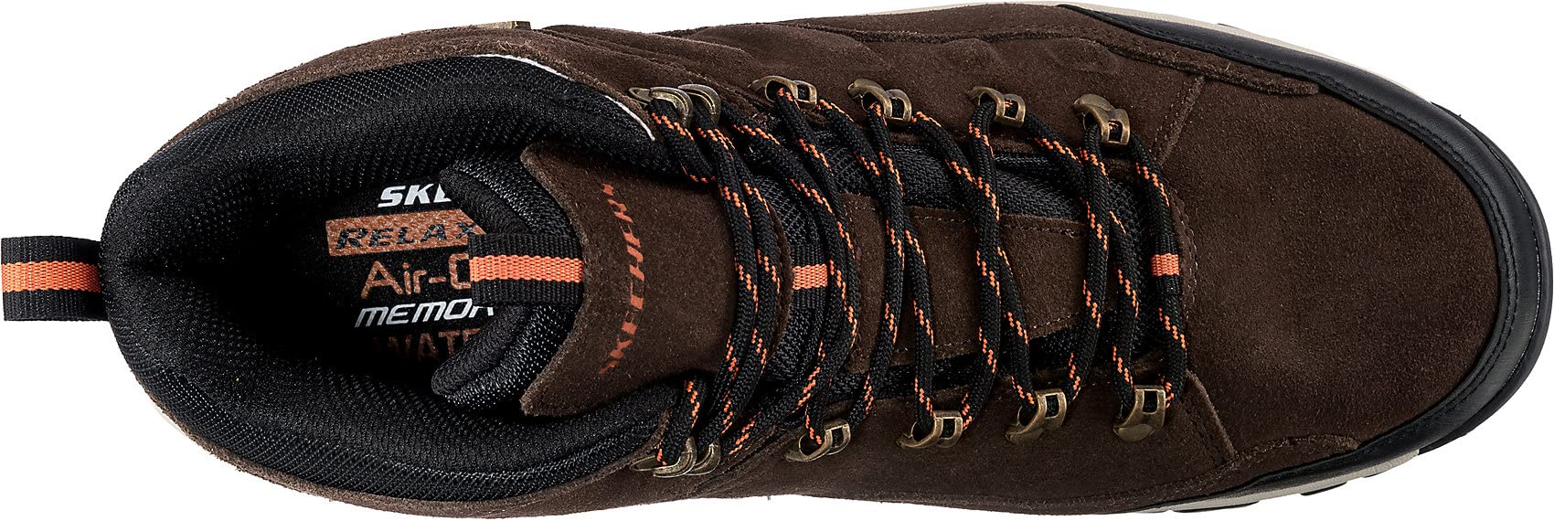 Skechers Men's RELMENT PELMO Hiking Boot, Brown, 10.5