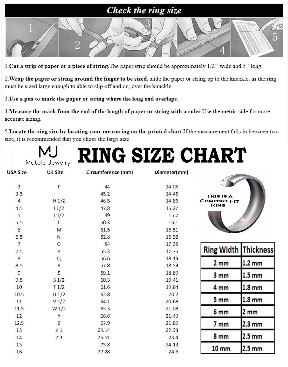 MJ Metals Jewelry Classic Blue Ceramic 3mm Wedding Band High Polish Comfort Fit Ring Size 9