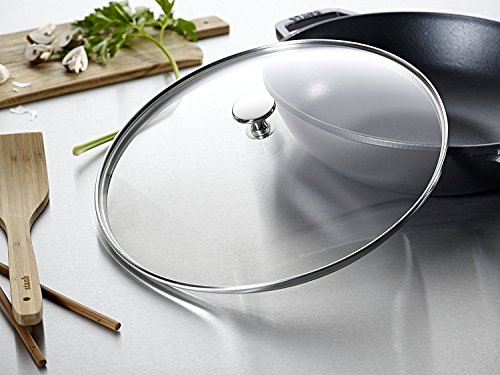 STAUB Cast Iron Wok, Grenadine, 30 cm