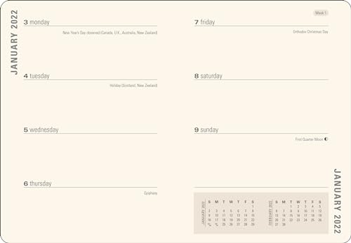 Midnight Floral Weekly 2022 Planner (Weekly Planner)