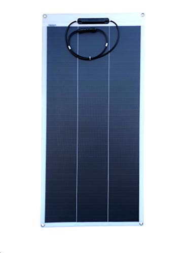 WindyNation 100W 100 Watt 12V Flexible Thin Lightweight Monocrystalline Solar Panel Battery Charger for RV, Boat, Cabin, Off-Grid Applications