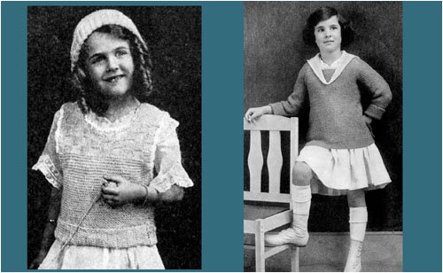 Mary Fitch #16 c.1919 - Newest Knitted and Filet Crocheted Sweaters