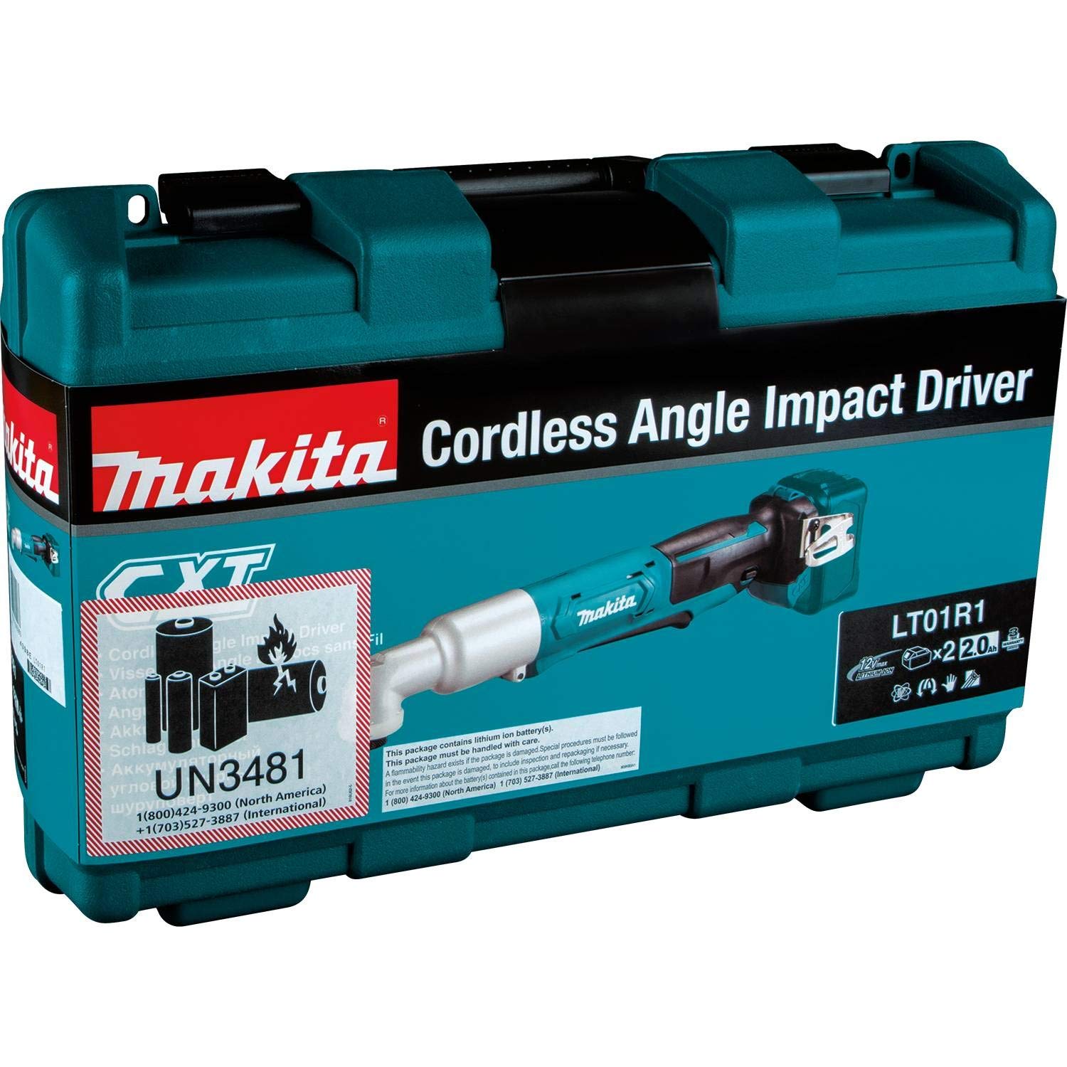 Makita LT01R1 12V max CXT Lithium-Ion Cordless Angle Impact Driver Kit
