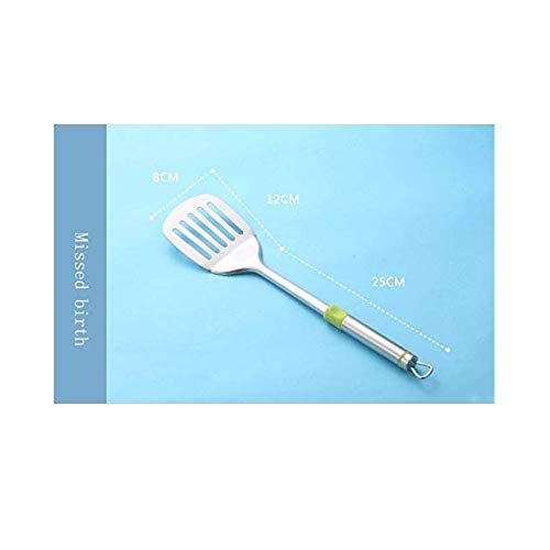 LMMDP Kitchen Suit Cooking Shovel a Soup Spoon Scoop Colander Full Set of Cooker Household Stainless Steel Kitchen Ware Seven