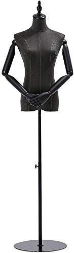 Mannequin Torso Mannequin Dress Form Torso Female Tailors Dummy Mannequin Dressmakers Dummies Display Bust Wood Arm Active Suitable for Apparel Jewelry Display Stand (E S