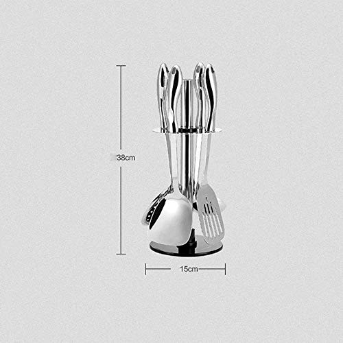 LMMDP Stainless Steel Cooking Tools Set Colander Spatula Shovel Spoon Kitchenware Gadgets Home Kitchen Accessories Set