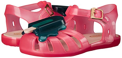 Mini Melissa Aranha VIII BB Slingback Sandal (Toddler), Pink/Green, 5 M US Toddler
