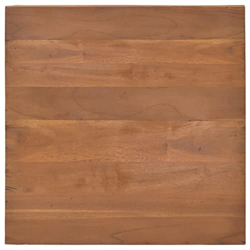 Modern Coffee Table Dining Table Coffee Table Corner Coffee Table 25.6"x25.6"x13" Solid Teak Woodfor Living Room,Home,Office,Living Meeting Room