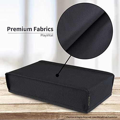 PlayVital Black Nylon Dust Cover for Xbox Series S Console, Soft Neat Lining Dust Guard, Anti Scratch Waterproof Cover Sleeve for Xbox Series S Console