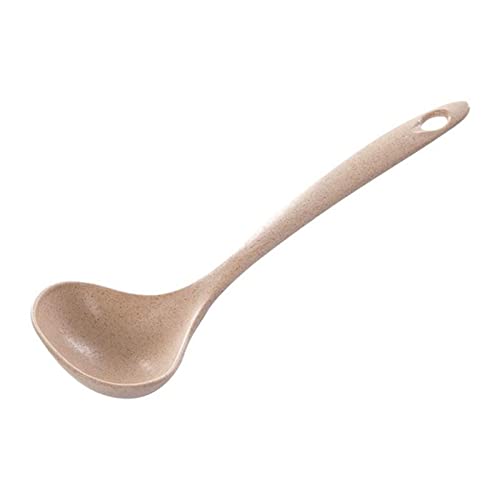 MABSSI Soup Ladle Long Handle Kitchen Spoon Green Healthy Cooking Scoop Household Sauce Spoons Utensils (Color : Green)