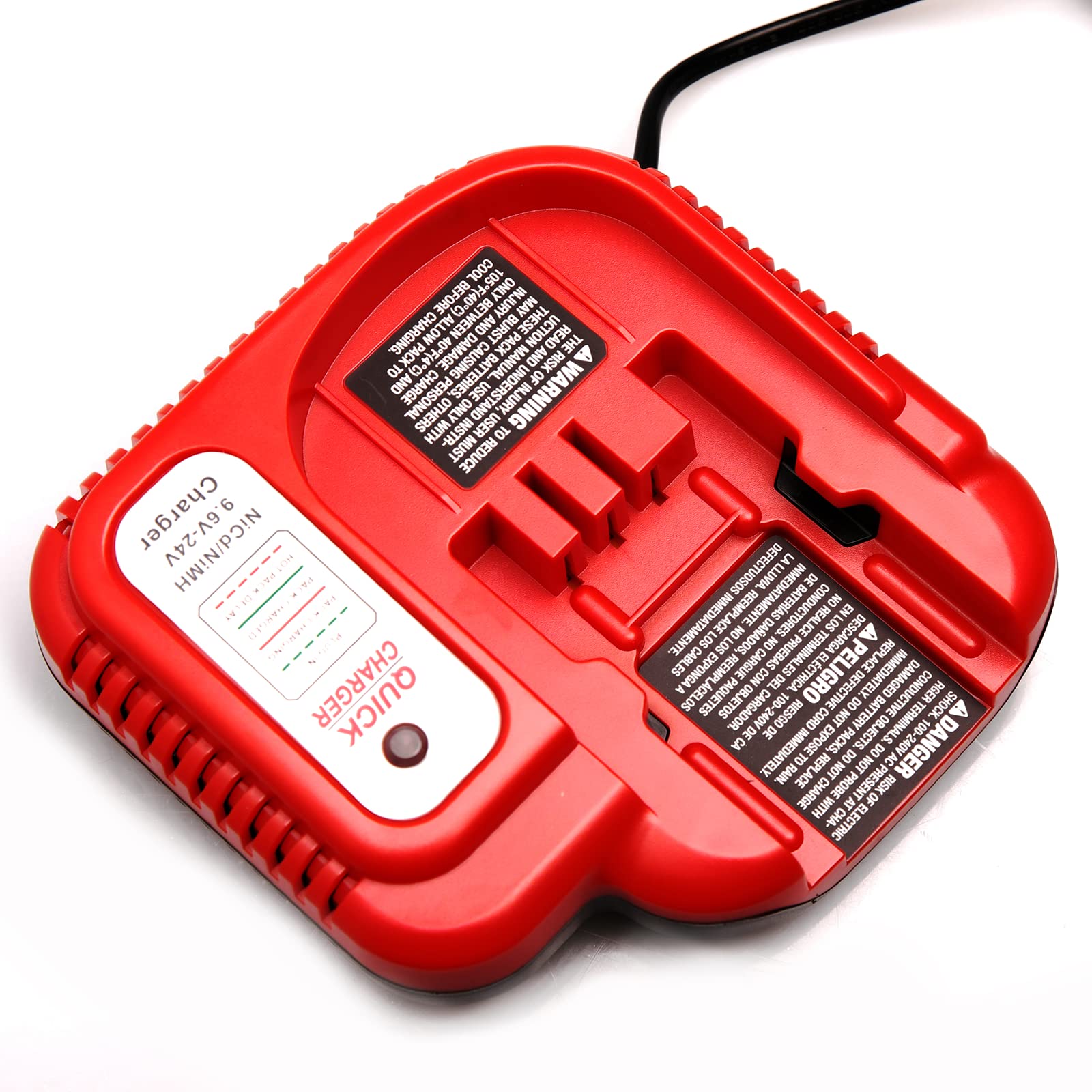 Lilocaja BDFC240 9.6V-24V Multi-Volt Battery Charger, Compatible with Black and Decker 9.6V 12V 14.4V 18V 24V NiCad & NiMh Battery(NOT FIT Lithium Battery)