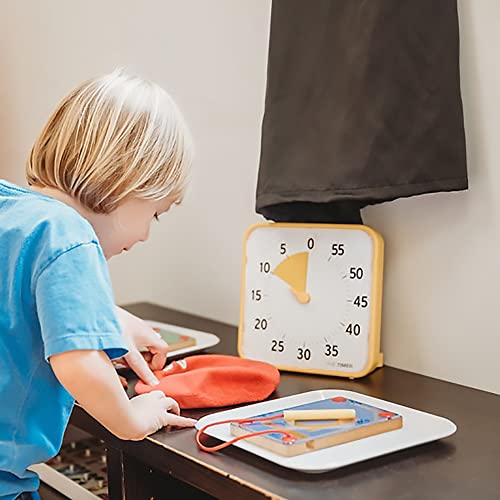 Time Timer 8 Inch Learning Center Classroom Set β 60 Minute Visual Timer for Kids with Dry Erase Activity Cards for Kids Classroom, Learning Centers and Teachers Desk Clock, Primary (3-Pack)