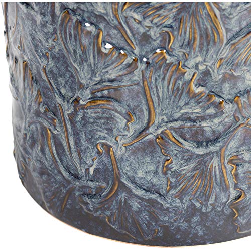 Livabliss Artistic Weavers Wings Garden Stool, Blue