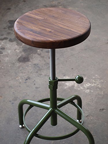 Walnut Industrial Factory Green Adjustable stool simple modern and minimalist bar stool