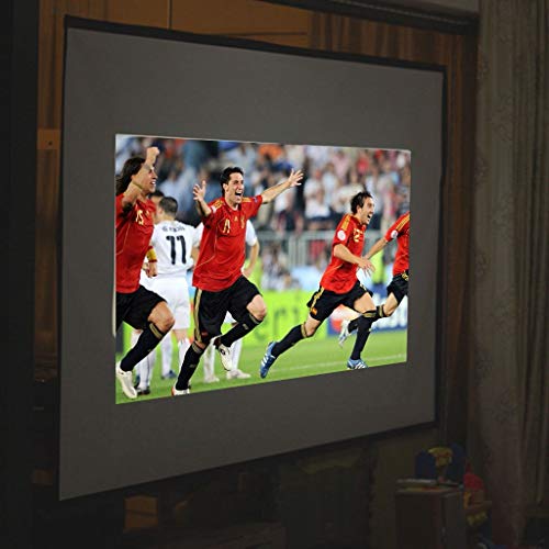 LXWHSLF 100 Inch 16:9 Portable Projection Screen White Portable Fold Fabric Projection Screen for Home Projector