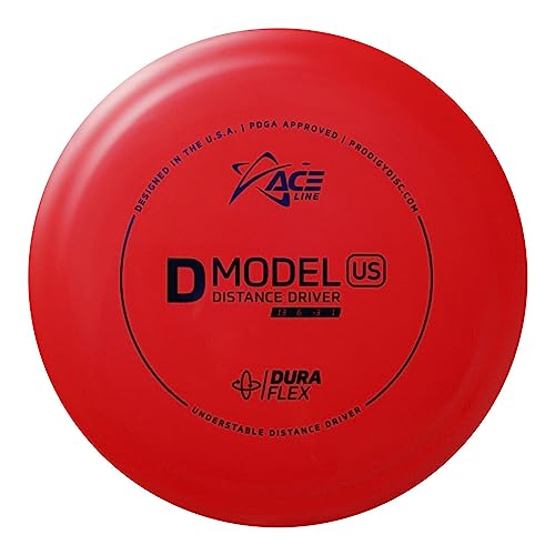 Prodigy Ace Line D Model US (DuraFlex) Distance Driver Golf Disc, Pick Weight/Color [Stamp & Exact Color May Vary] Pink 173-174 Grams
