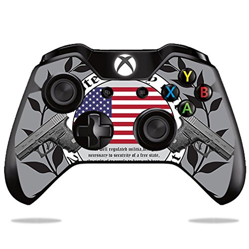 MightySkins Skin Compatible with Microsoft Xbox One or One S Controller - 2nd Amendment | Protective, Durable, and Unique Vinyl wrap Cover | Easy to Apply, Remove, and Change Styles | Made in The USA