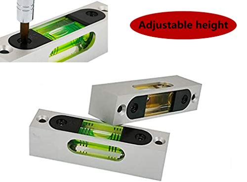 umei High Precision Aluminum level alloy with luminous horizontal bubble, horizontal position can be seen on 3 sides, 90x25x21mm(With magnet)