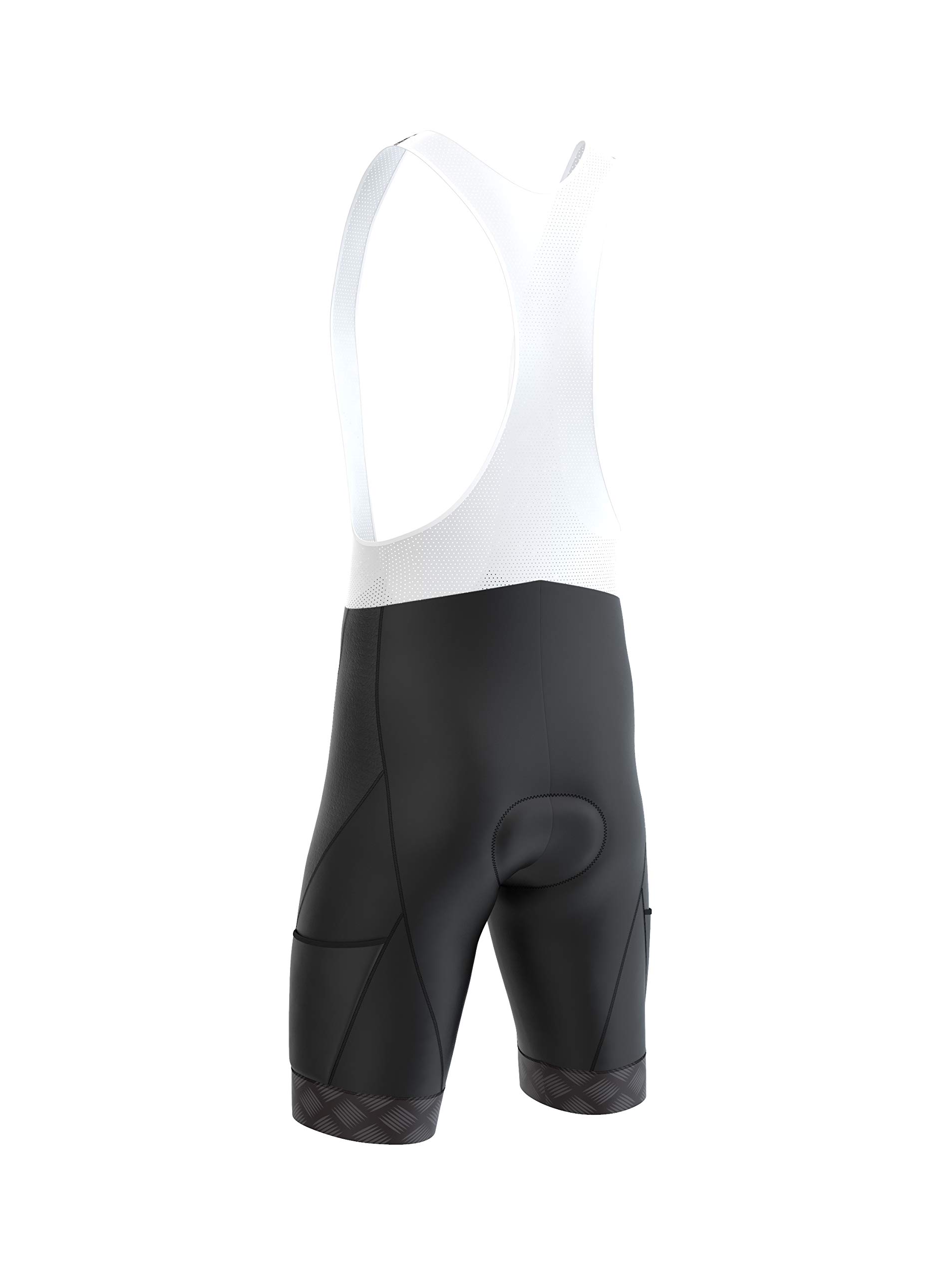 Men’s Pro Urban Cycling Short Sleeve Jersey, Bib Shorts, or Kit Bundle (Large, Carbide Black Jersey & Bib Shorts Set)